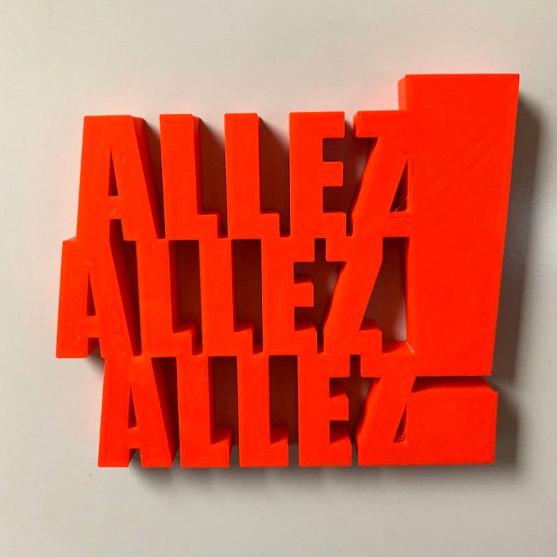 Liverpool 3D Sign - Allez Allez Allez! - Etsy