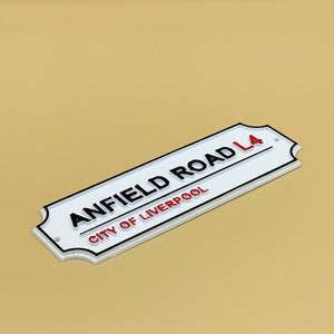 Liverpool - Anfield Road Sign Christmas Ornament, Hand-painted - Etsy