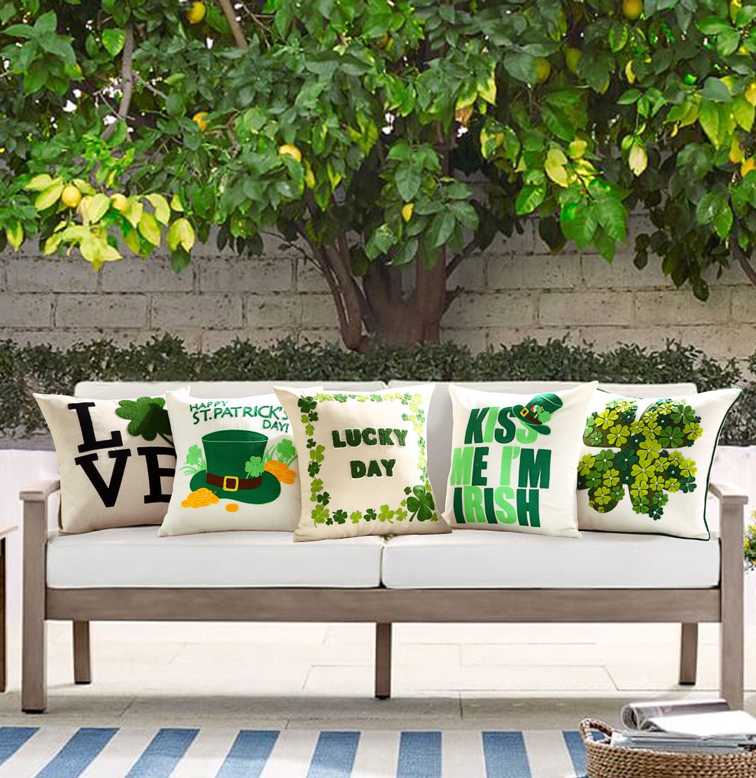 St. Patrick's Day Throw Pillow Covers - Etsy