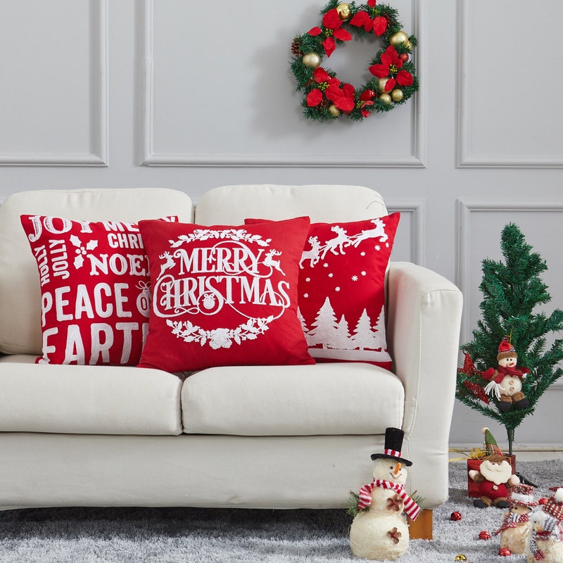 Christmas Pillow Covers - Etsy