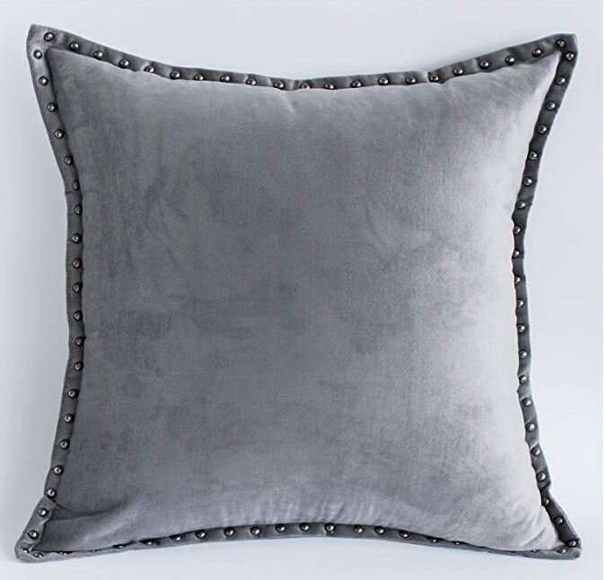 Velvet Rivet Studs Vintage Style Decorative Throw Pillow Cover | Etsy