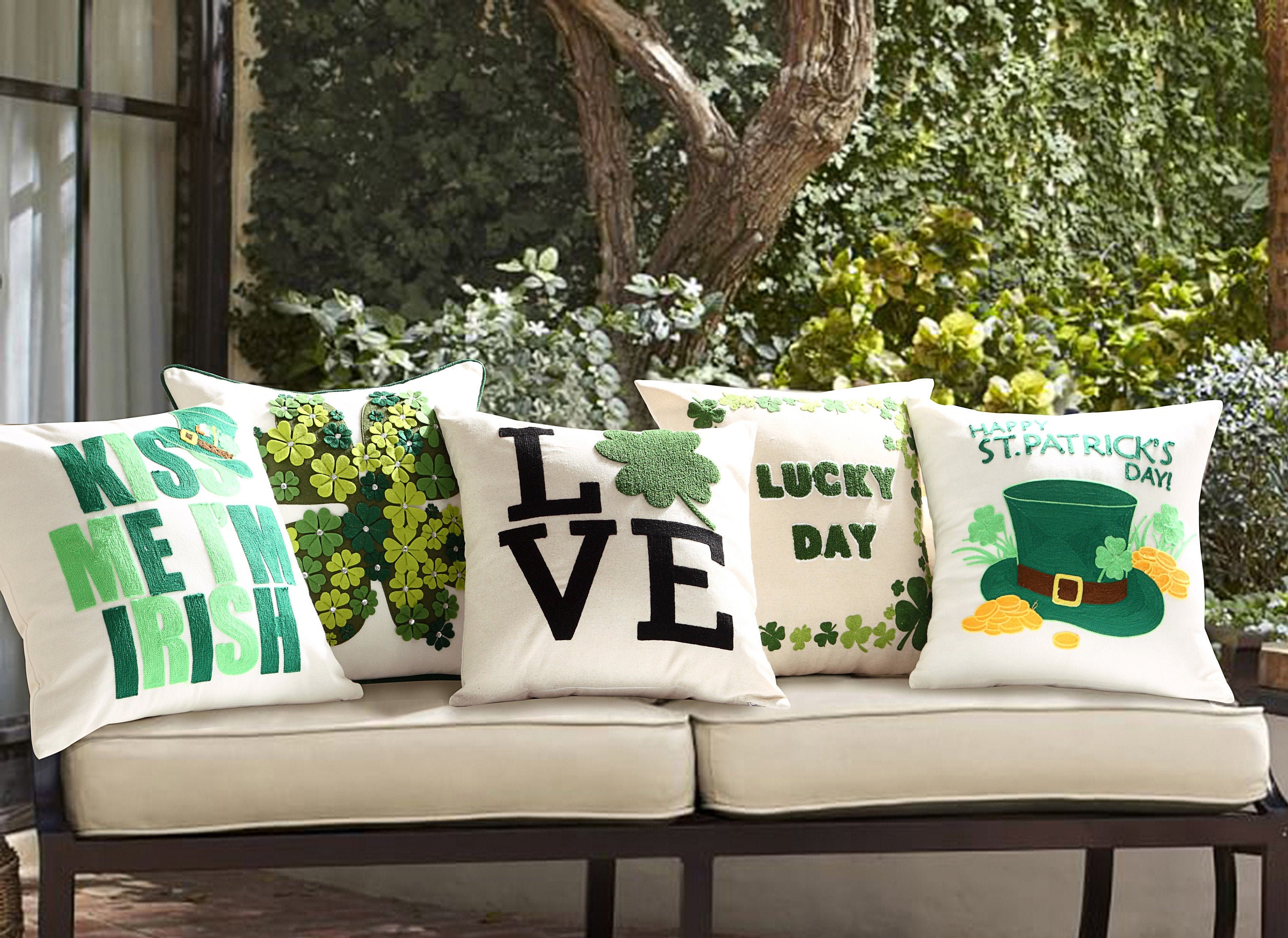 St. Patrick's Day Throw Pillow Covers | Etsy