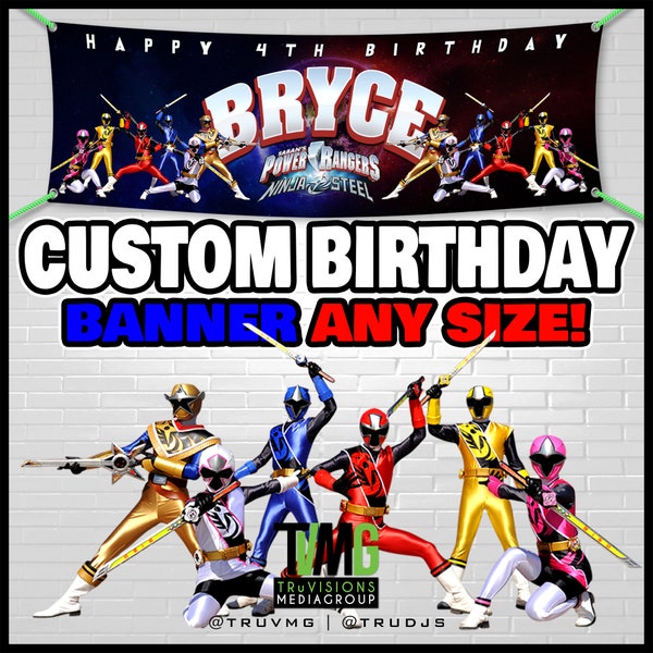 Power Rangers Banner - Etsy