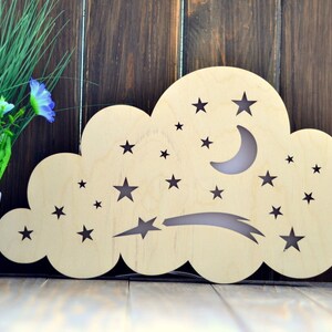 Celestial Stars and Moon Decor Cloud Lamp Star Lamp Moon - Etsy