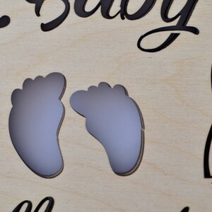 Pregnancy Announcement to Husband Wood LED Lamp With - Etsy