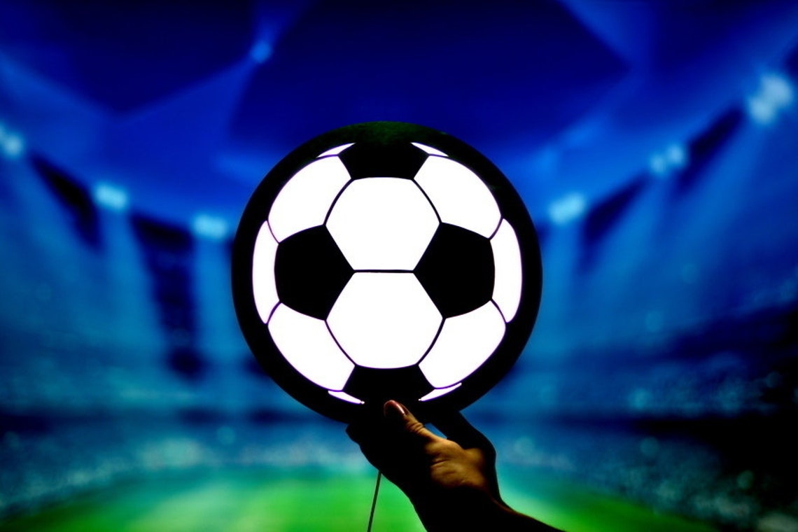 Soccer Lamp Kids Wood Night Light Boy Nursery Sport Decor - Etsy