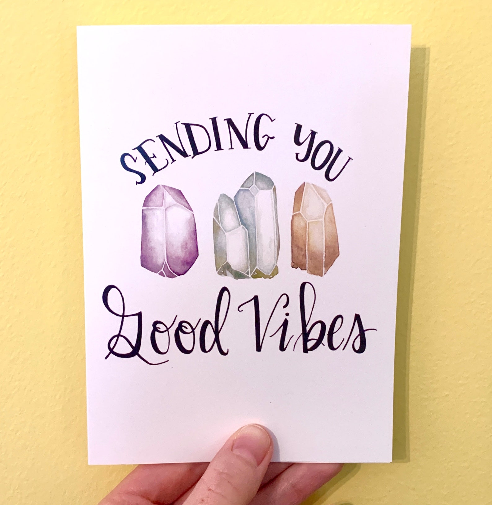 Sending You Good Vibes - Support Greeting Card - Etsy