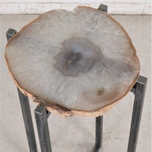 Agate Side Table-natural Stone End Table-handmade Bedside Table-agate ...