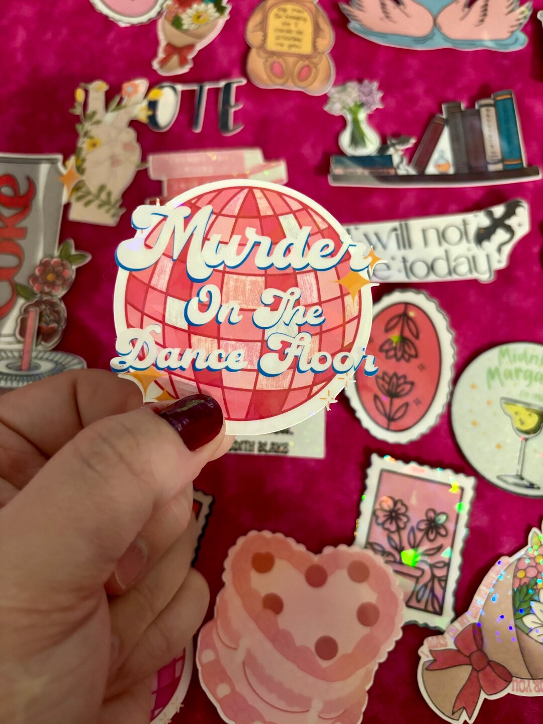 Murder on the Dance Floor Sticker Saltburn Sticker Disco Ball Girly ...