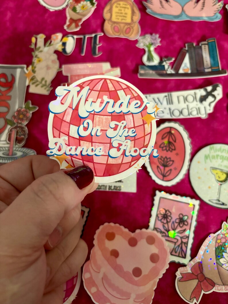 Murder on the Dance Floor Sticker Saltburn Sticker Disco Ball Girly ...
