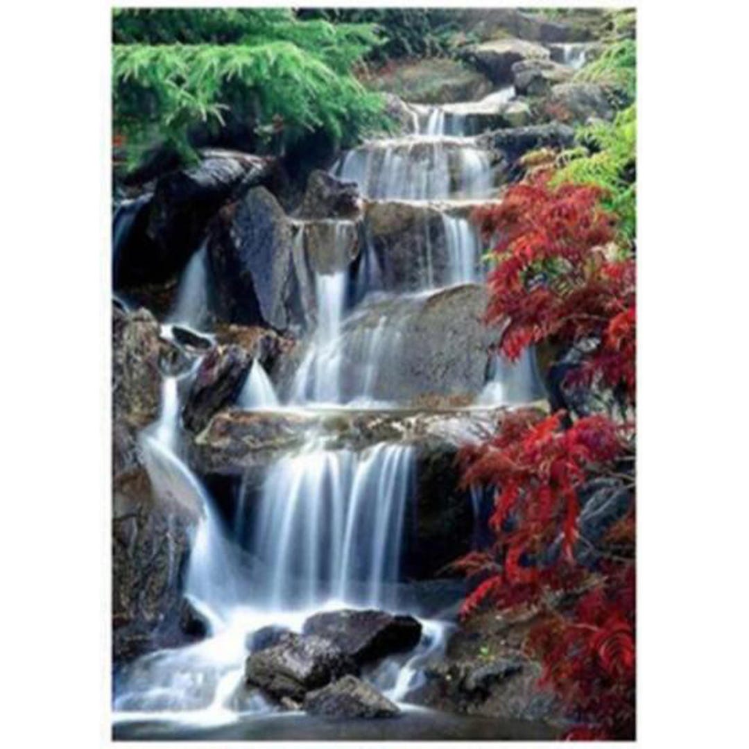 Full Drill 5D Diamond Painting Waterfall Natural Landscape DIY Mosaic ...