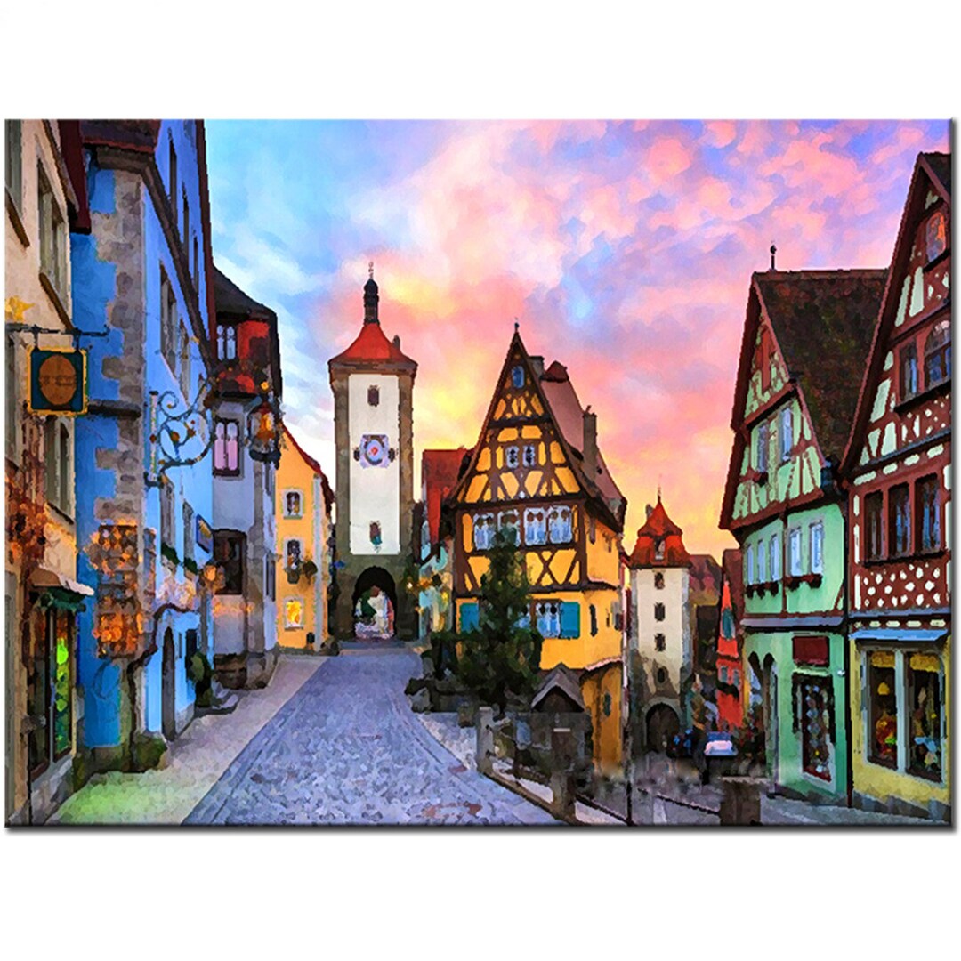 Urban and Rural Landscape Diamond Painting New Diy Mosaic Embroidery ...
