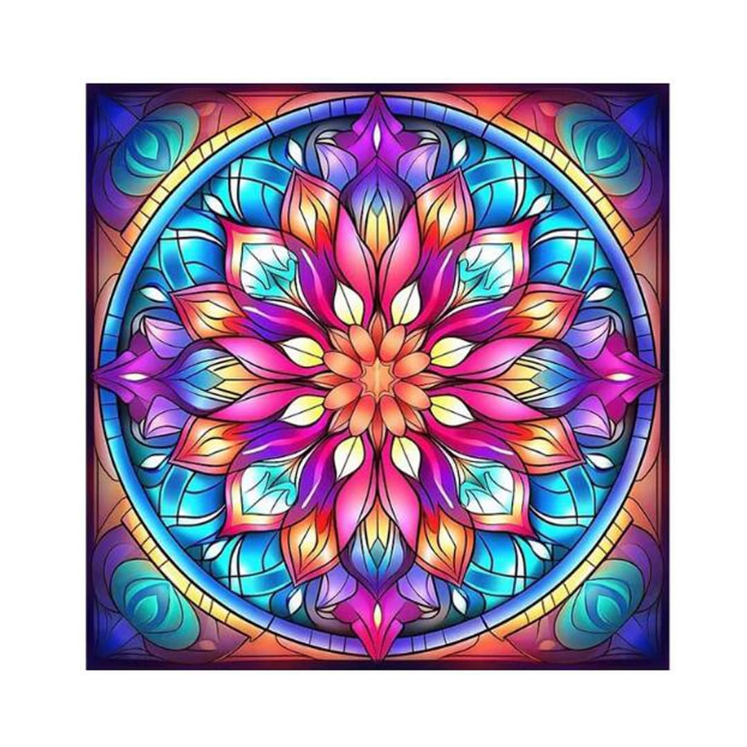 Diamond Mosaic Fresh Mandala Diamond Painting 2023 New Arrival Colour ...