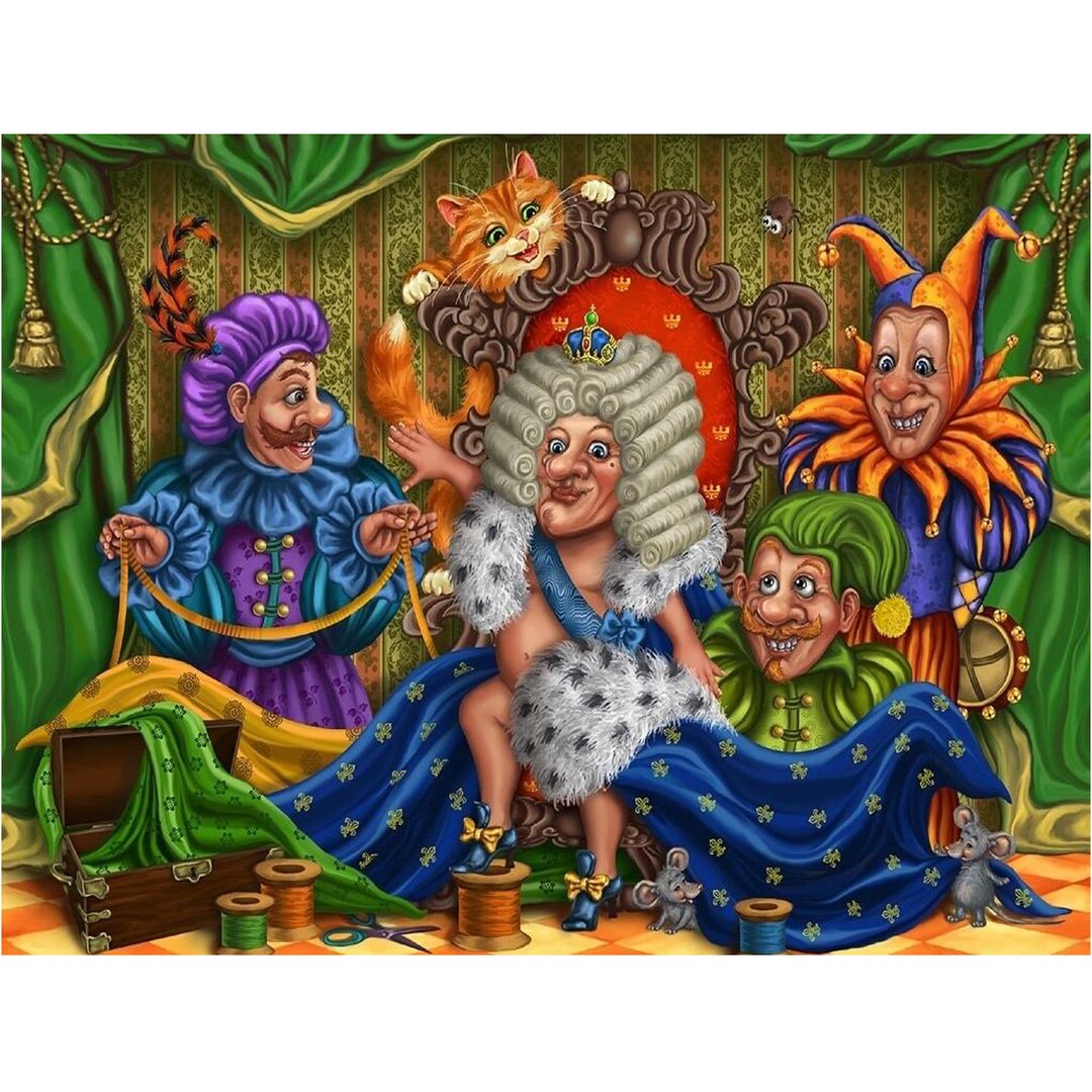 DIY Diamond Painting Cartoon Clown 5D Full Square Round Resin Drill ...