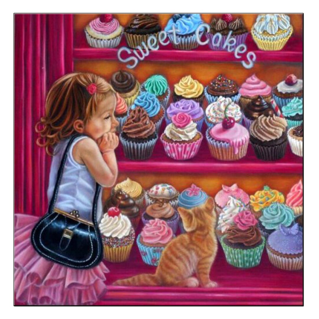 Diy Diamond Painting Cross Stitch Sweet Cakes 5D Diamond Mosaic Set ...