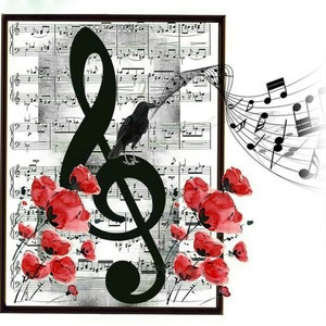 Diamond Painting Full Square/round Diamond Sheet Music Pattern ...