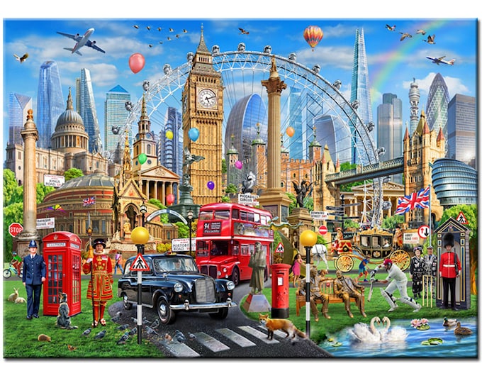 London Bus Britain Street DIY Diamond Painting Full Square/round Cross ...