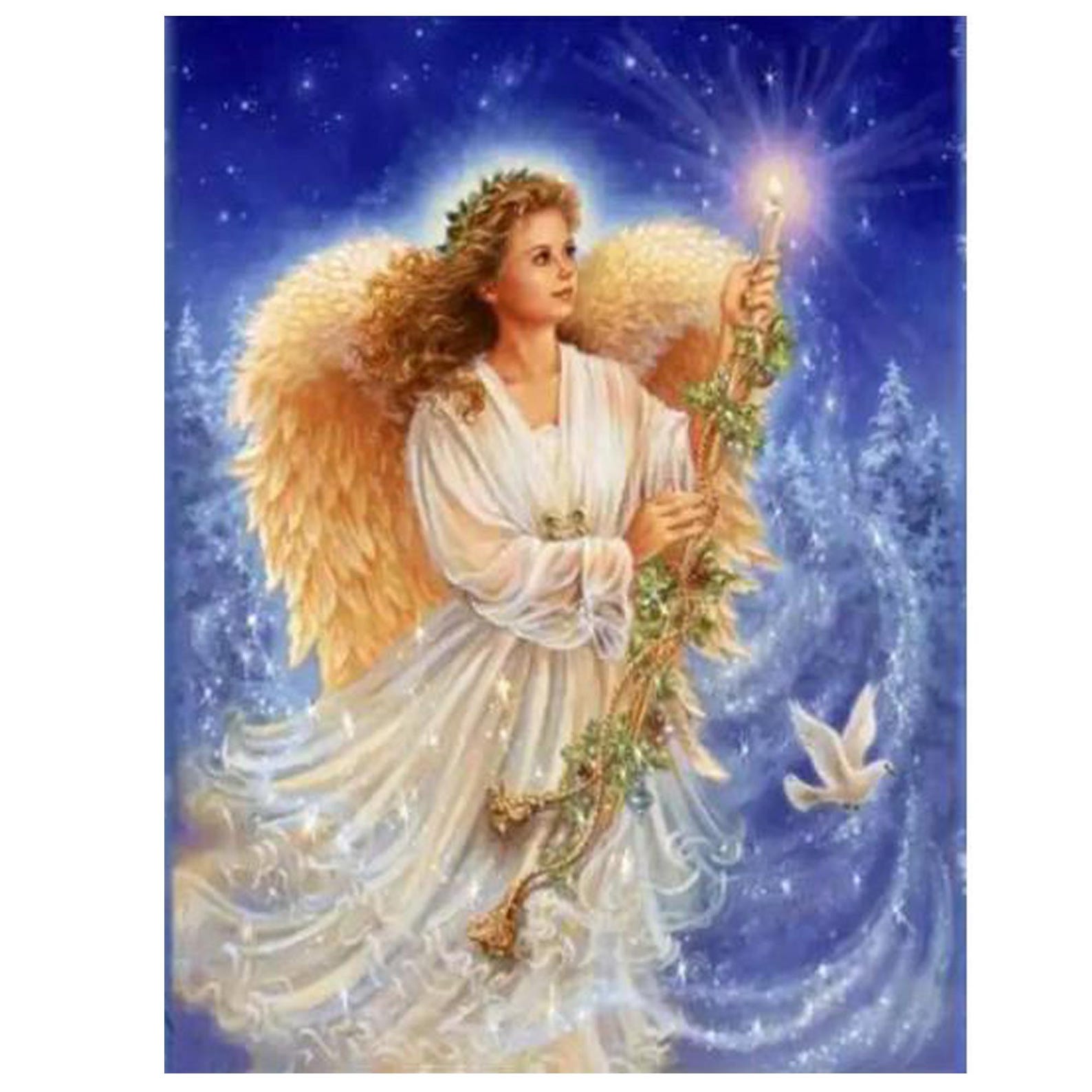 5D Diamond Painting Angel Diamond Cross Stitch Religion Full Square ...