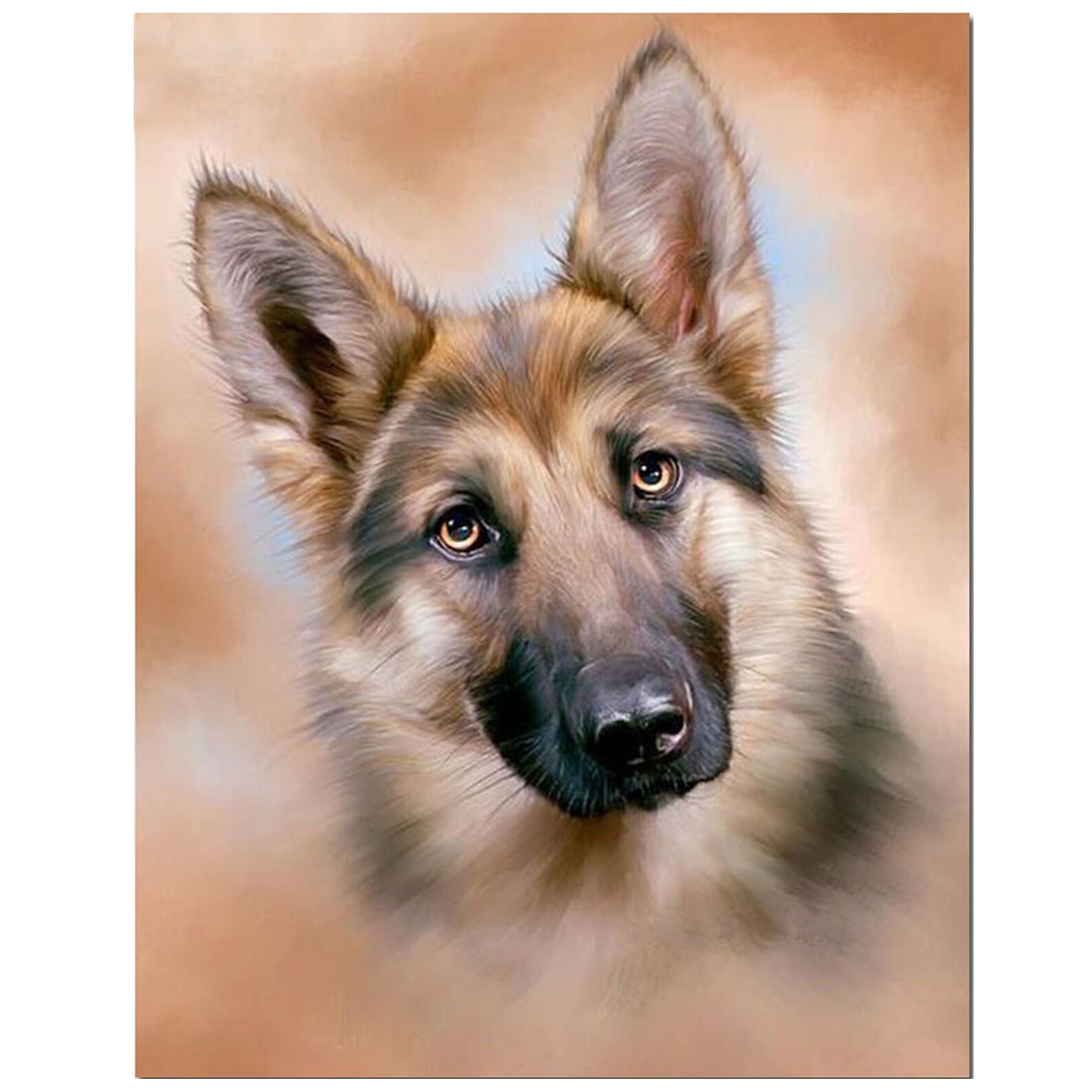 5D DIY Diamond Painting Shepherd Dog Square Round Diamond Embroidery ...