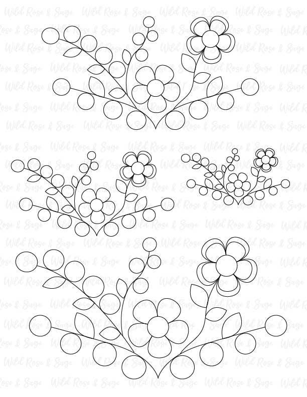 Floral Embroidery Beadwork Pattern | Seed Bead Template | Indigenous ...