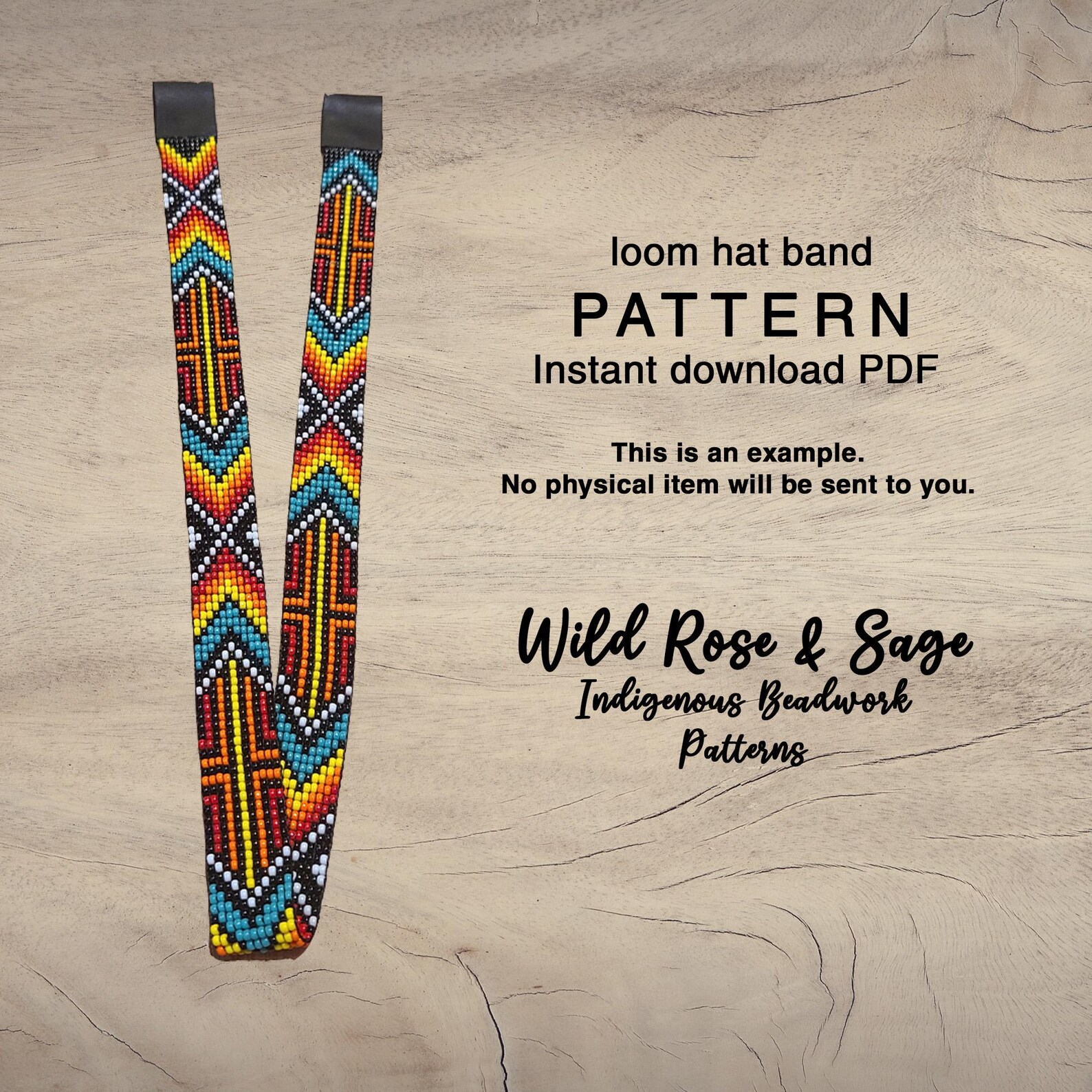 Cowboy Hat Band Bead Loom Pattern | PDF Seed Bead Bracelet Pattern ...