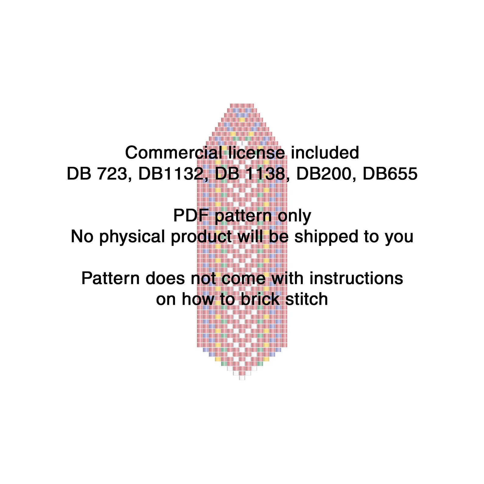 Metis Sash Seed Bead Fringe Earring Pattern | Brick Stitch Seed Beaded ...