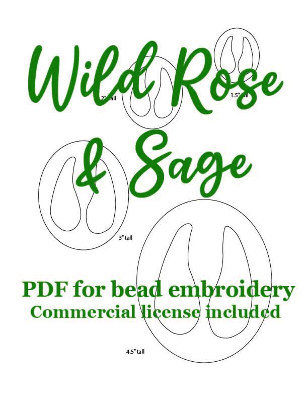 Animal Print PDF Seed Bead Template | Deer, Elk, Moose Print Beadwork ...