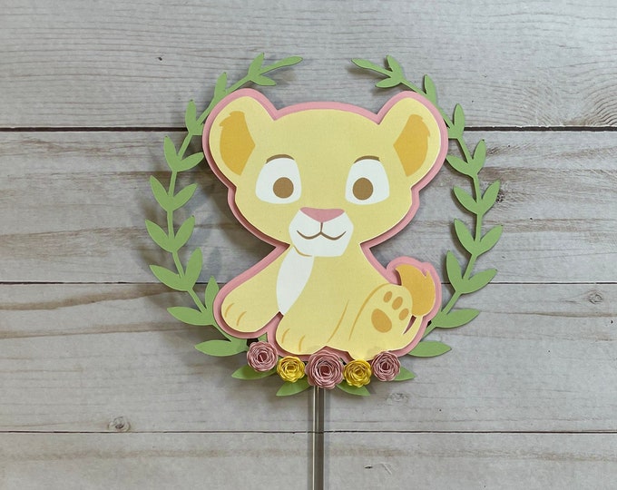 Baby Nala Lion King Cake Topper Centerpiece Baby Shower Handmade - Etsy