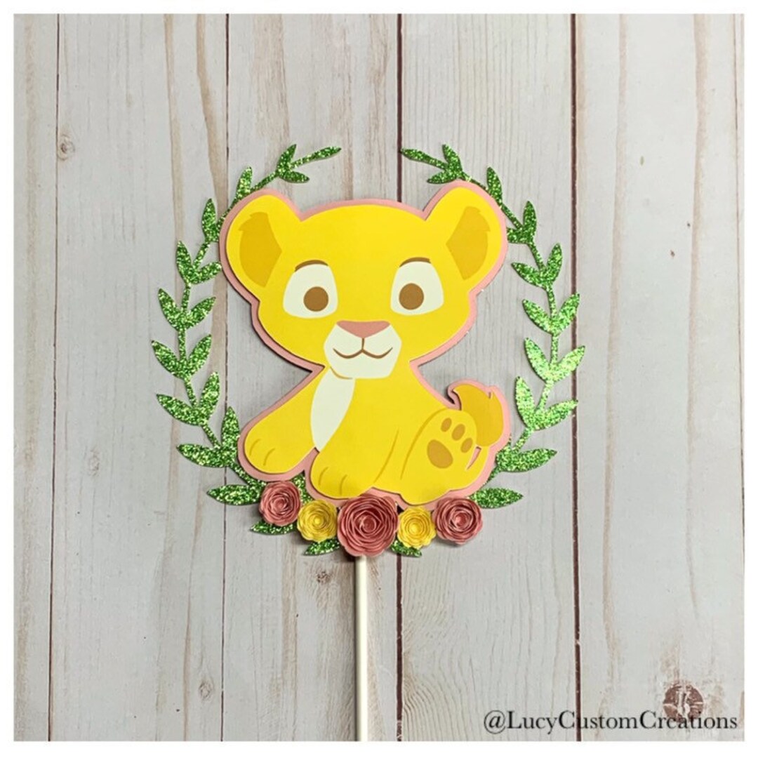 Baby Nala Lion King Cake Topper Centerpiece Baby Shower - Etsy