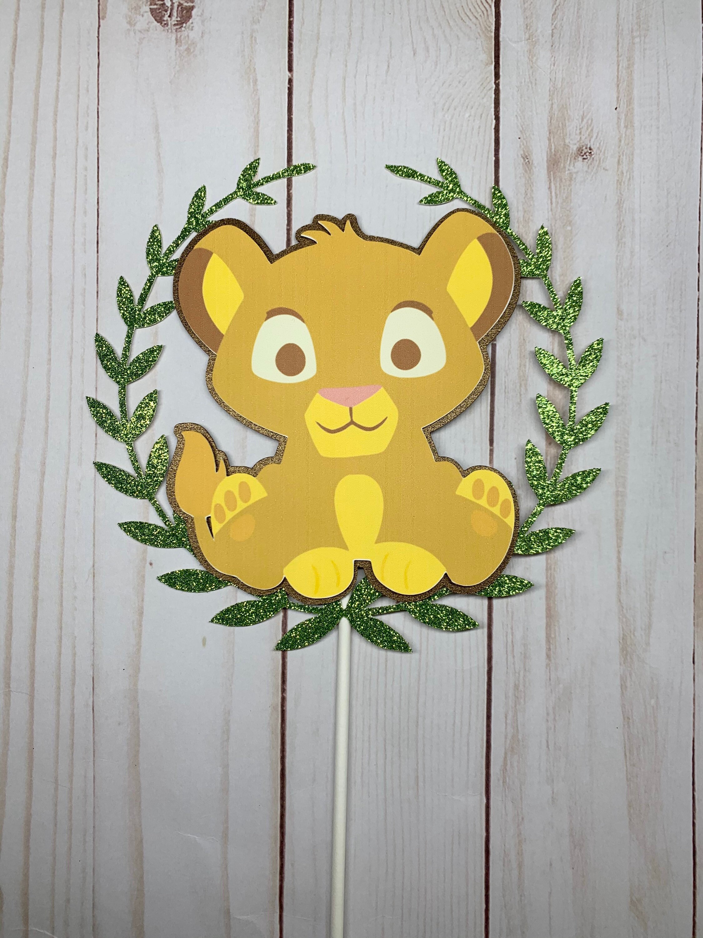 Baby Simba Lion King Cake Topper Centerpiece Baby Shower | Etsy