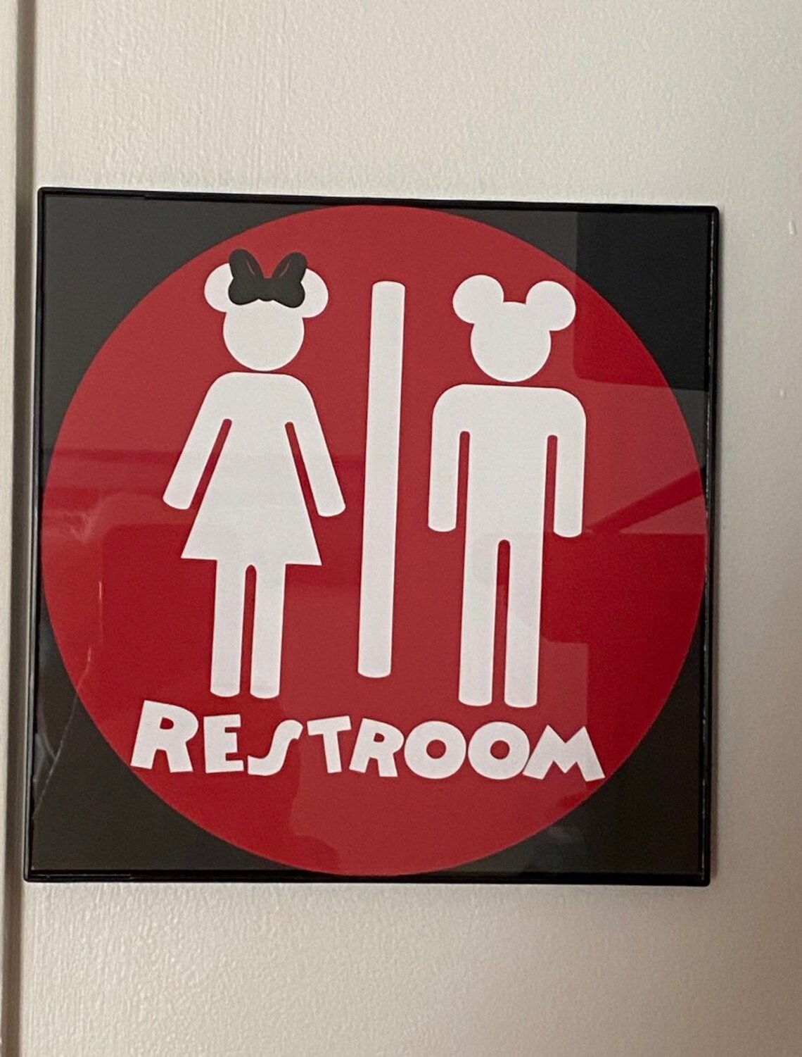 Minnie Mouse Mickey Mouse Clubhouse Bathroom Restroom Sign - Etsy