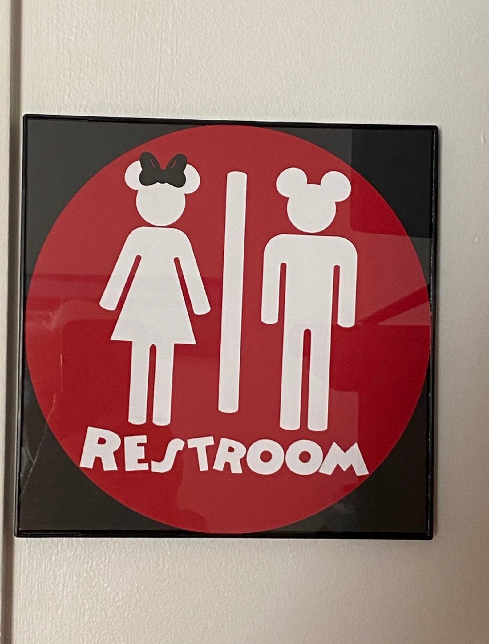 Minnie Mouse Mickey Mouse Clubhouse Bathroom Restroom Sign - Etsy