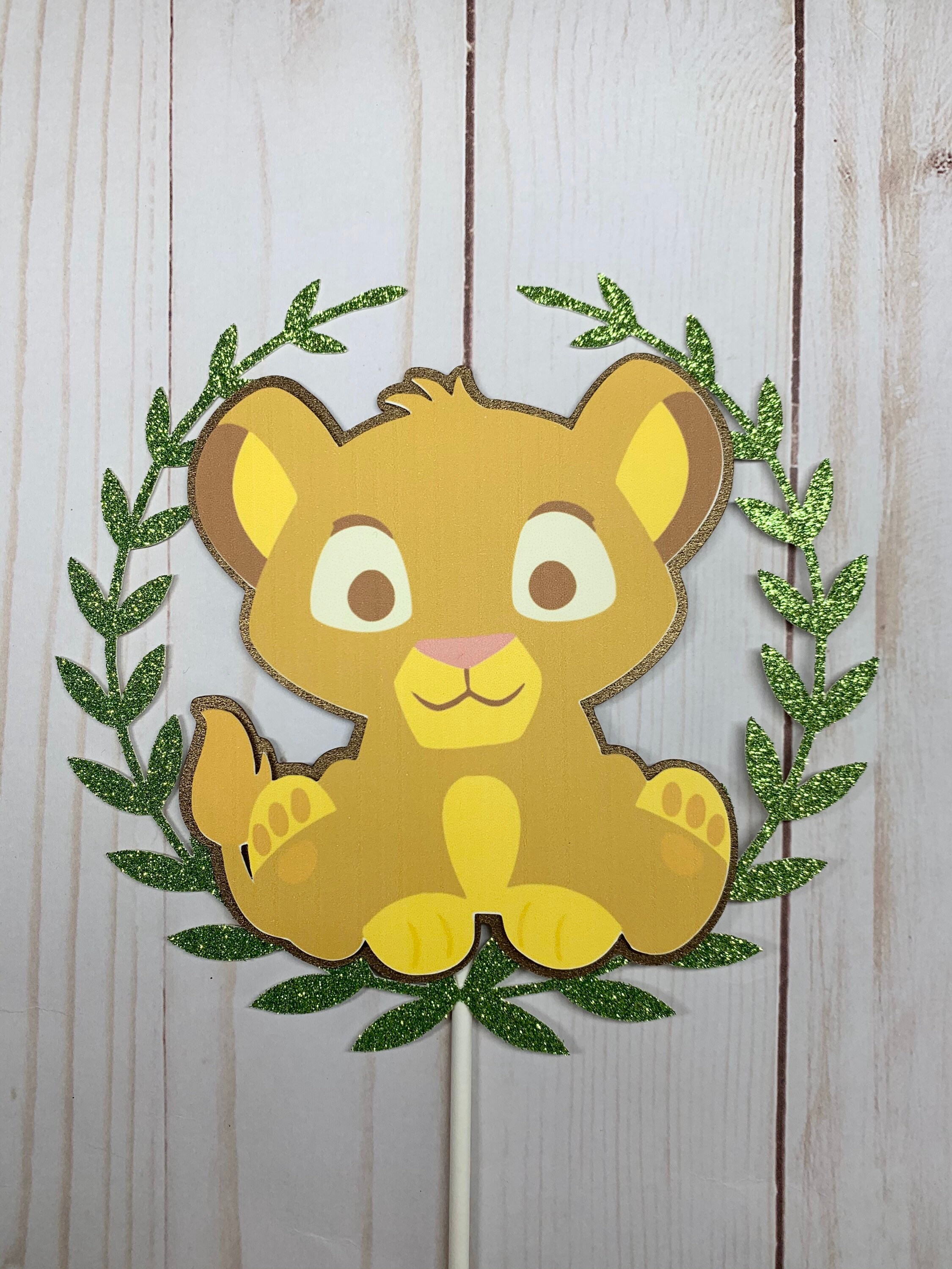 Baby Simba Lion King Cake Topper Centerpiece Baby Shower | Etsy