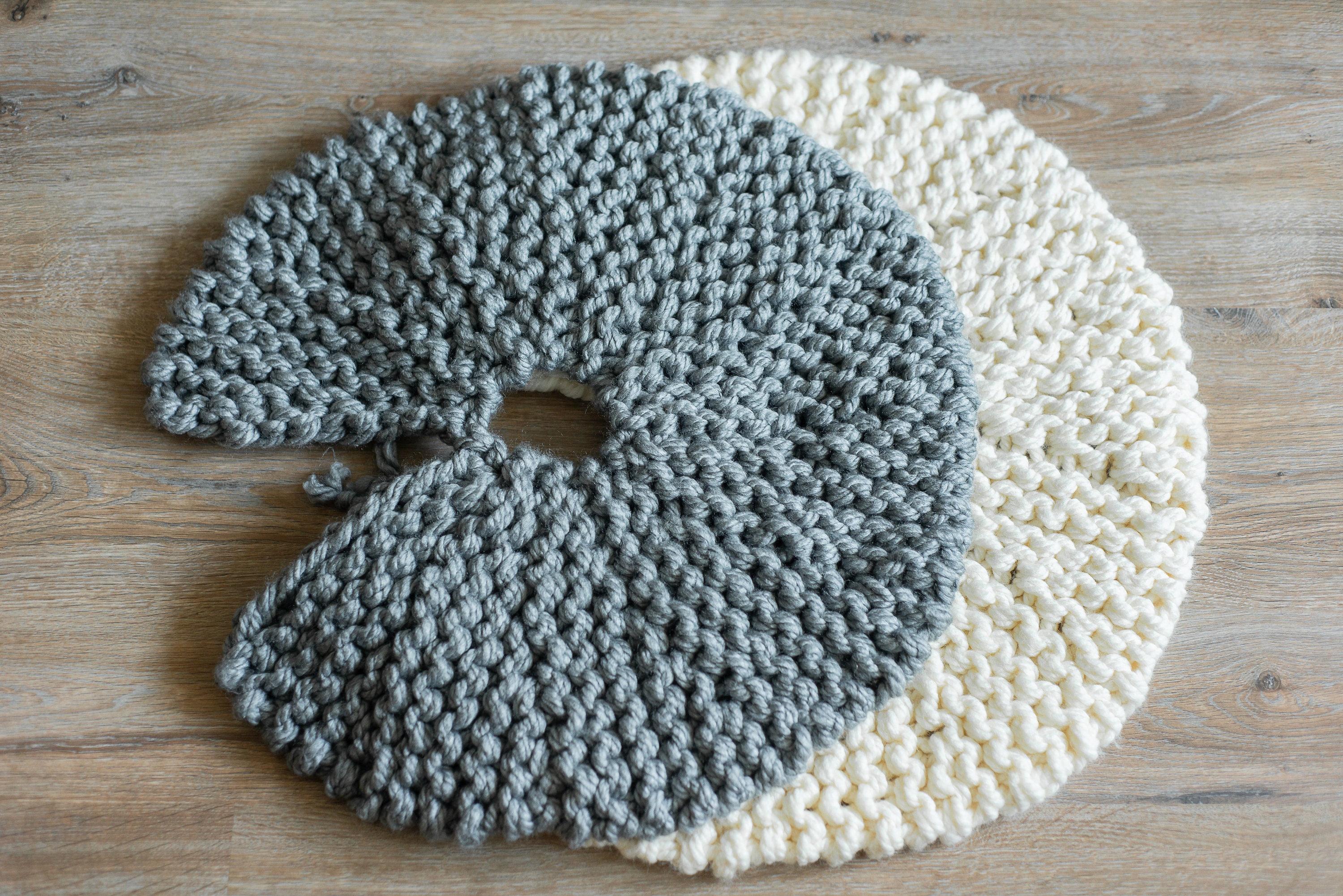 Christmas Tree Skirt Knitted Tree Skirt Tree Wrap Chunky Knit - Etsy