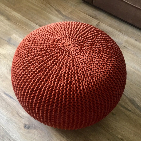 Knit Pouf - Etsy