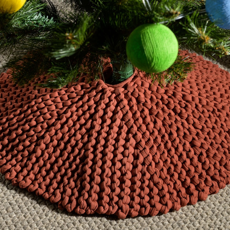 Knit Tree Skirt - Etsy