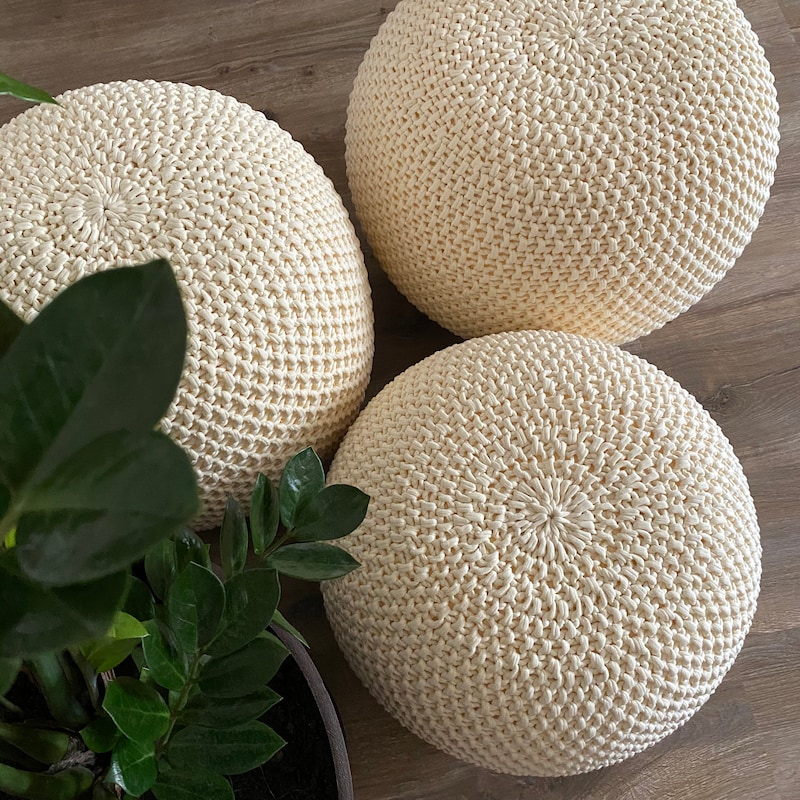 Mustard Ottoman - Etsy