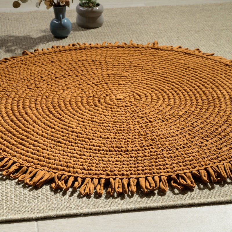 Knitted Rug - Etsy