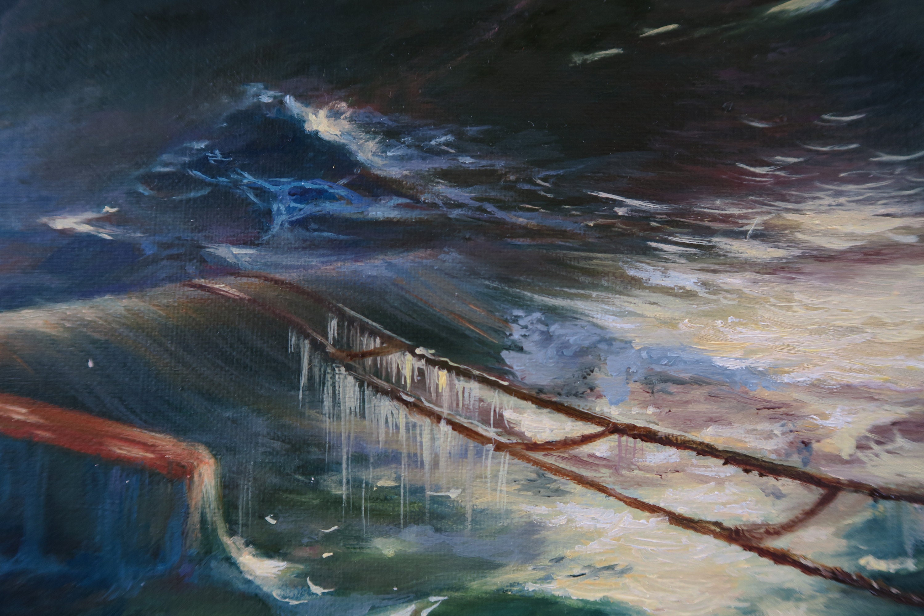 9 Wave Copy Based on Aivazovsky Oil on Canvas Big Picture See - Etsy