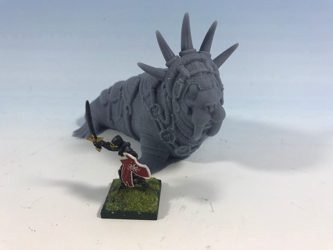 Walrus God - Wilds of Wintertide - Resin Print for HIGH DETAIL - Etsy