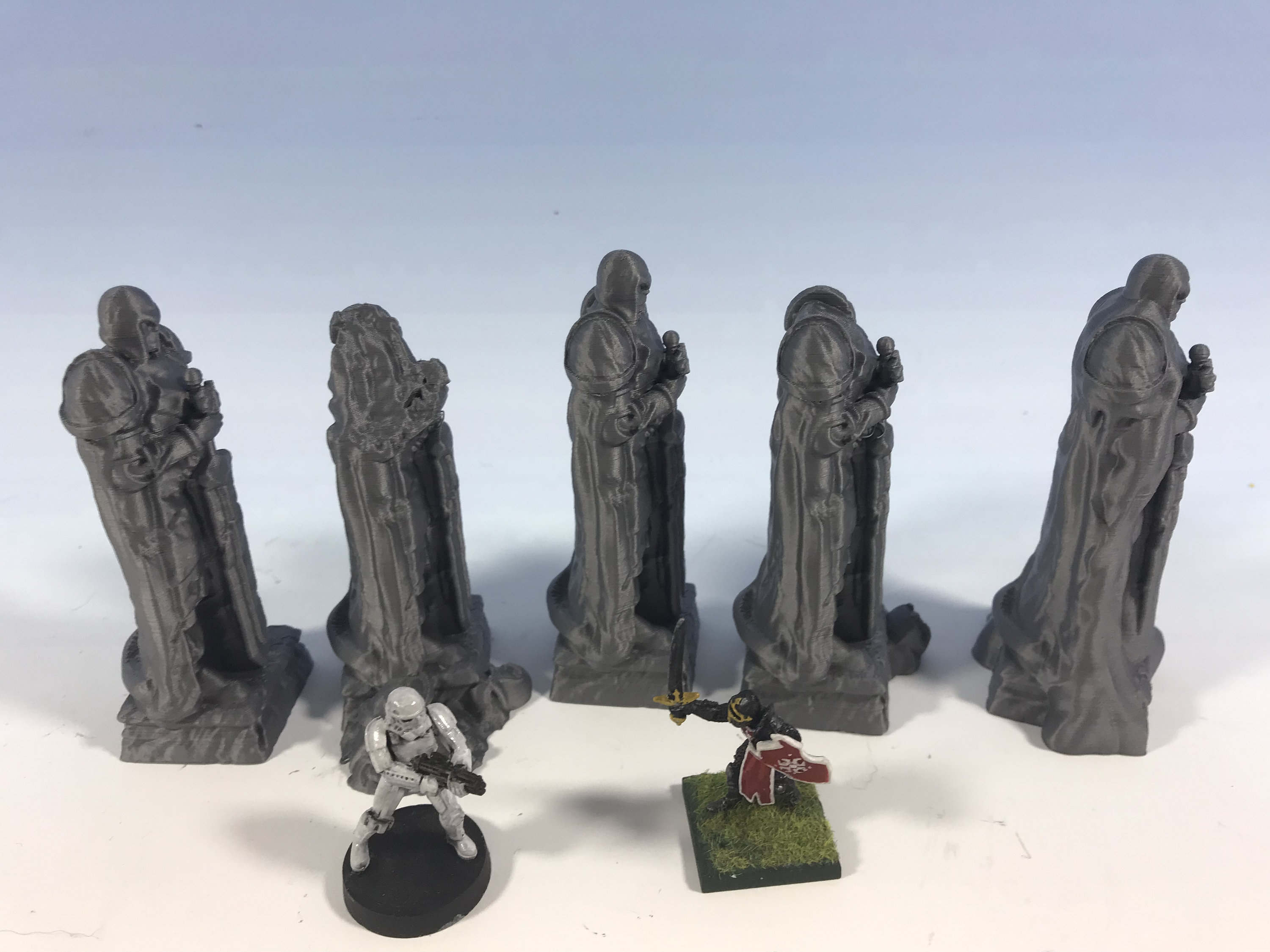 Statue Set 0f 5 Dungeons and Dragons Pathfinder Dwarven | Etsy