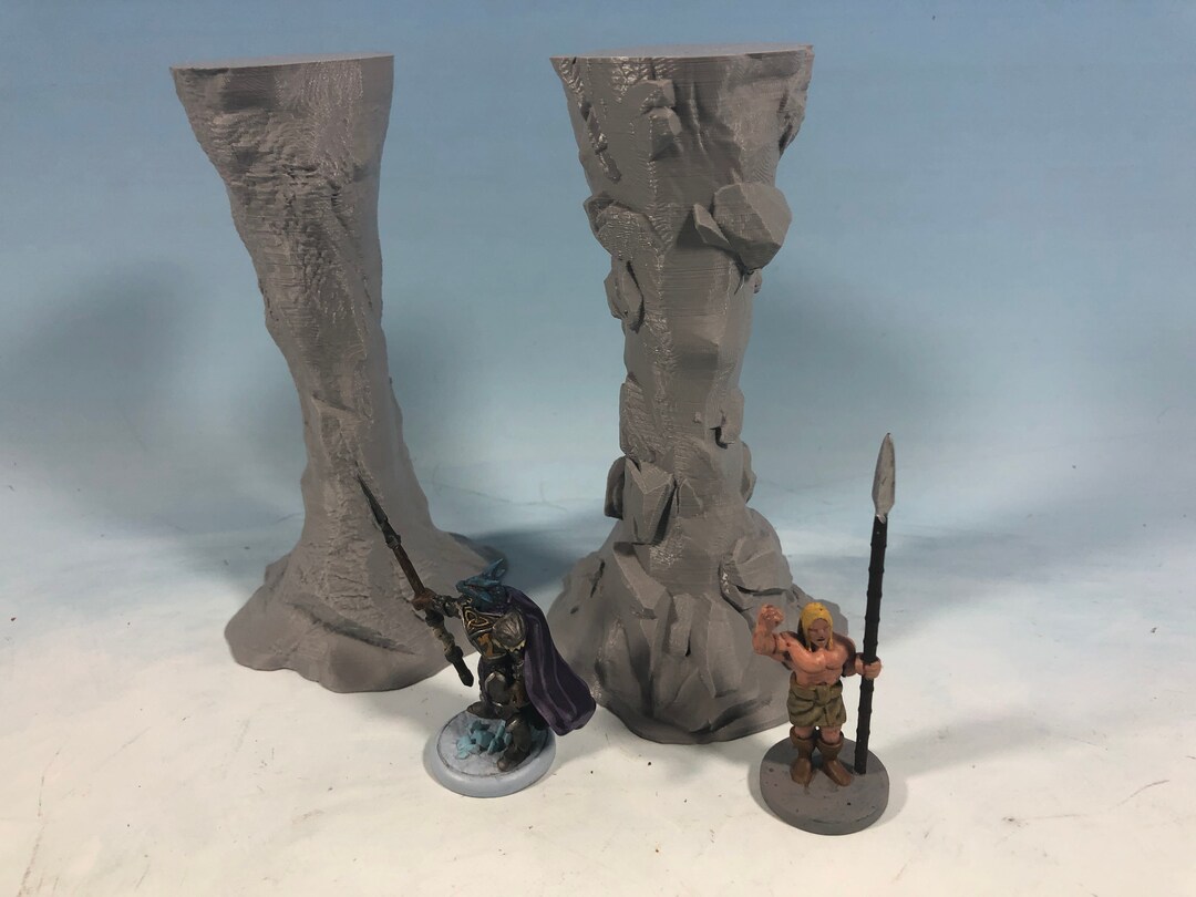 Skyless Realms - Dry Cavern Pillars- EC3D Gaming Terrain for 28mm ...