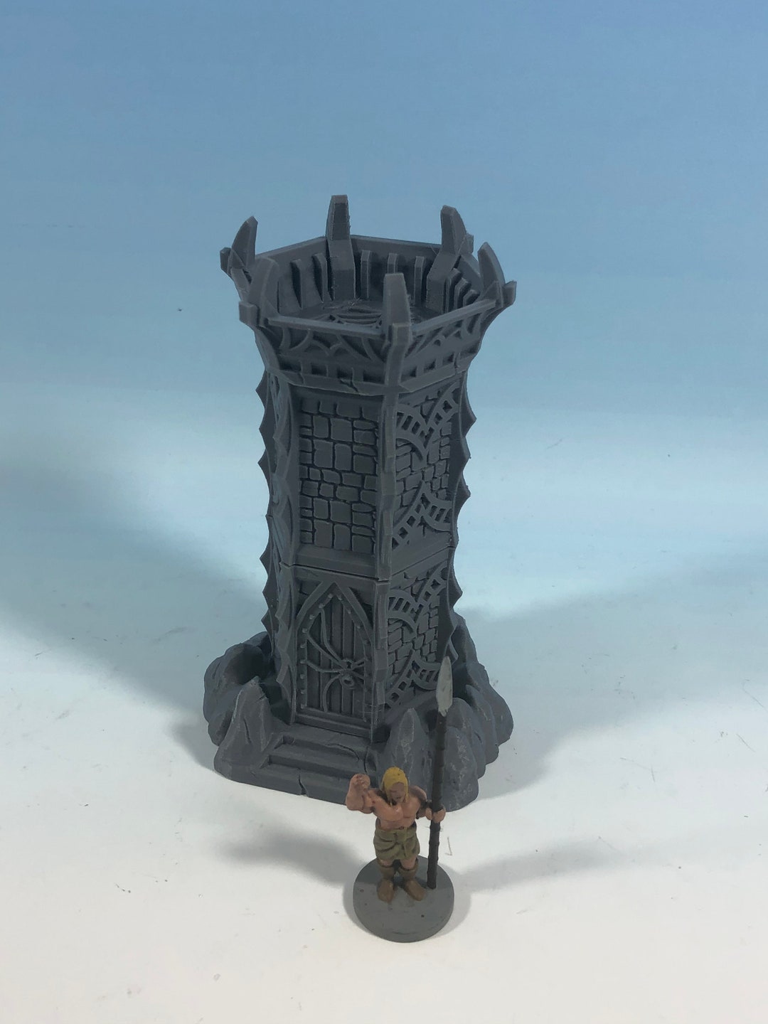 Dark Elf Sentry Tower set B No Windows 28mm Terrain Dnd Pathfinder ...
