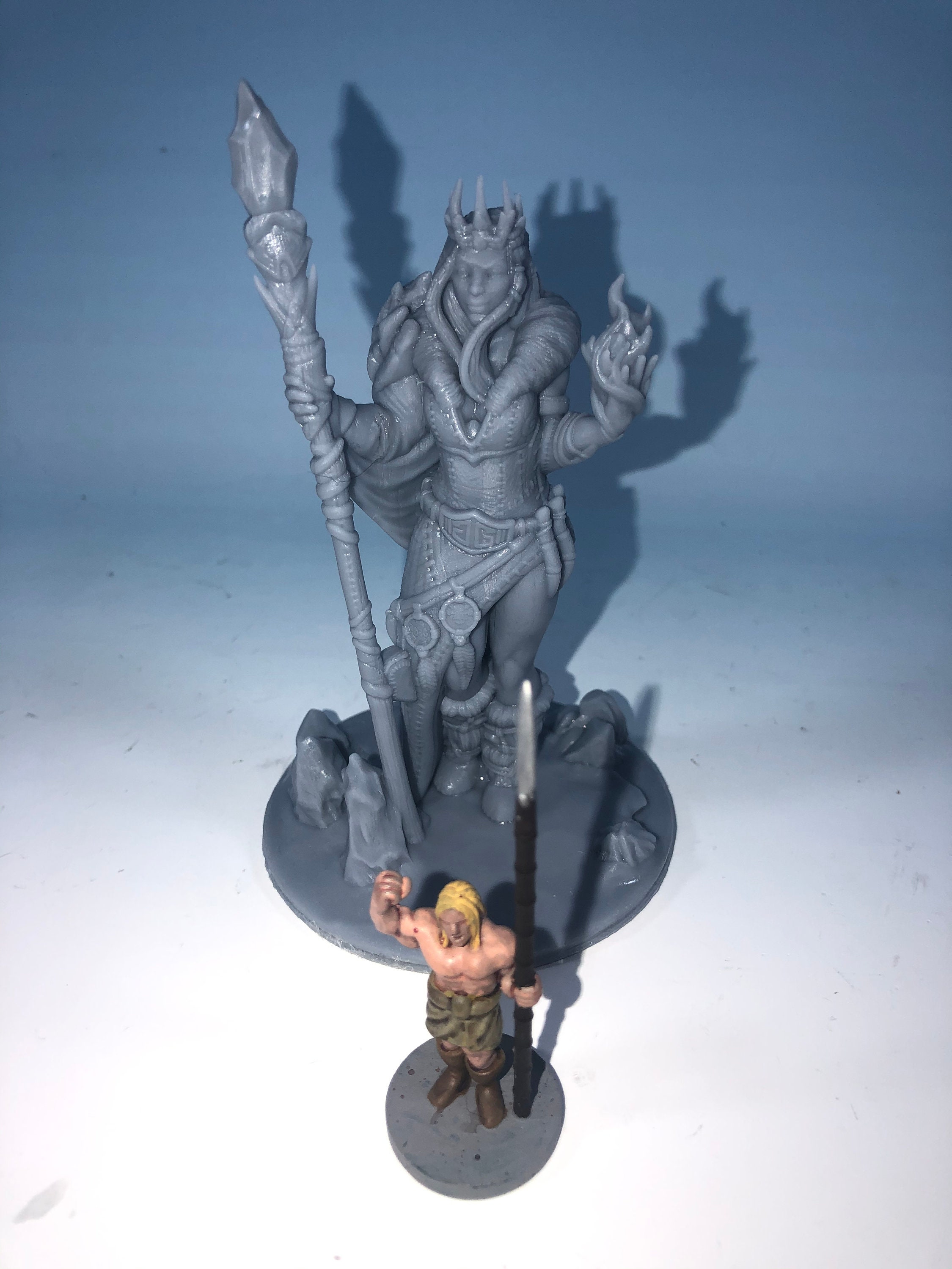 Female Frost Giant With Crown and Staff - Wilds of Wintertide - Resin ...