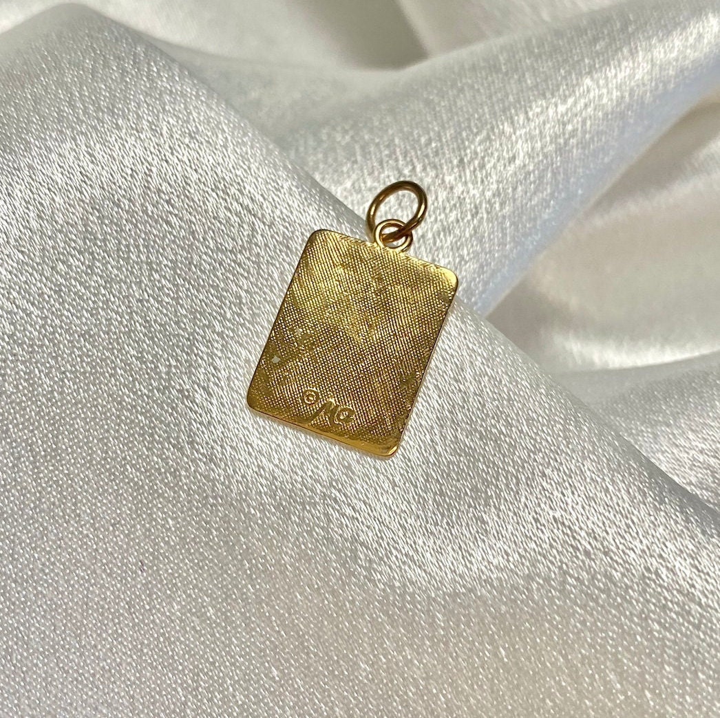 14k Yellow Gold Estate Best Friends Forever Charm Pendant - Etsy