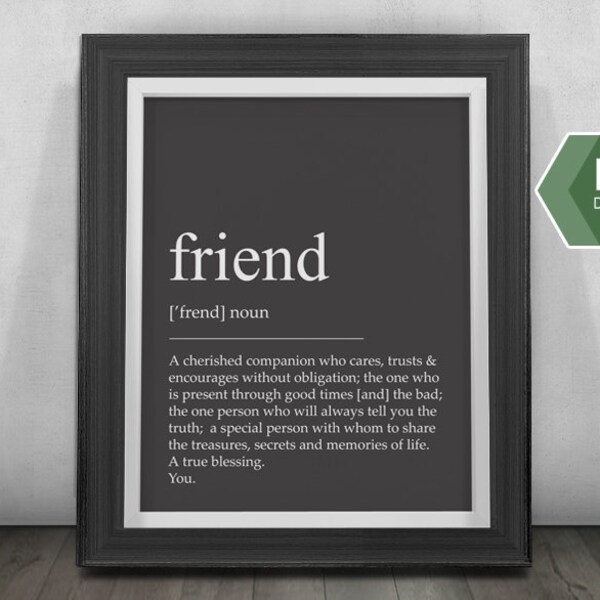 Friend Word Art - Etsy