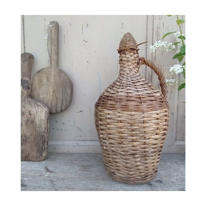 Wicker Demijohn - Etsy