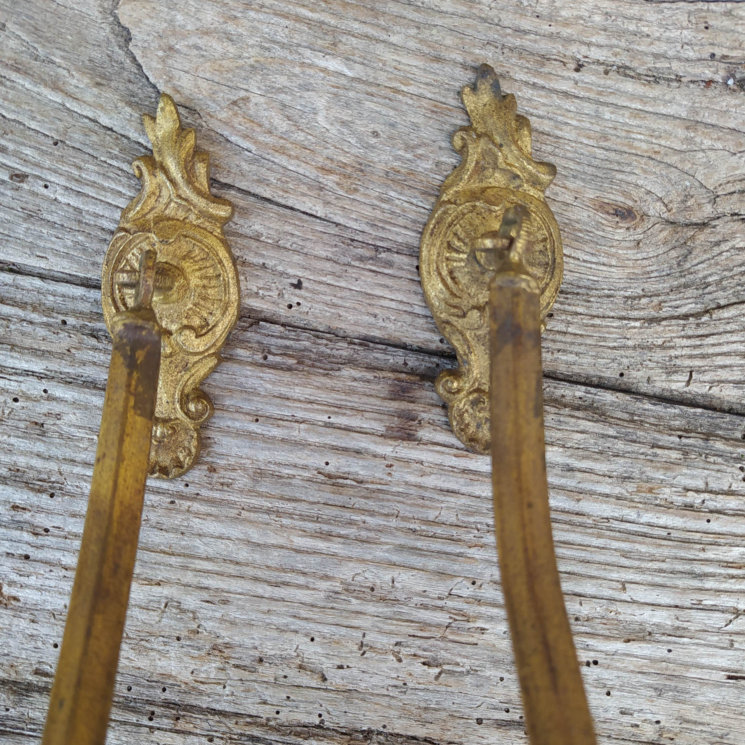 Antique French Bronze Drapery Tiebacks Signed French Empire Bronze ...