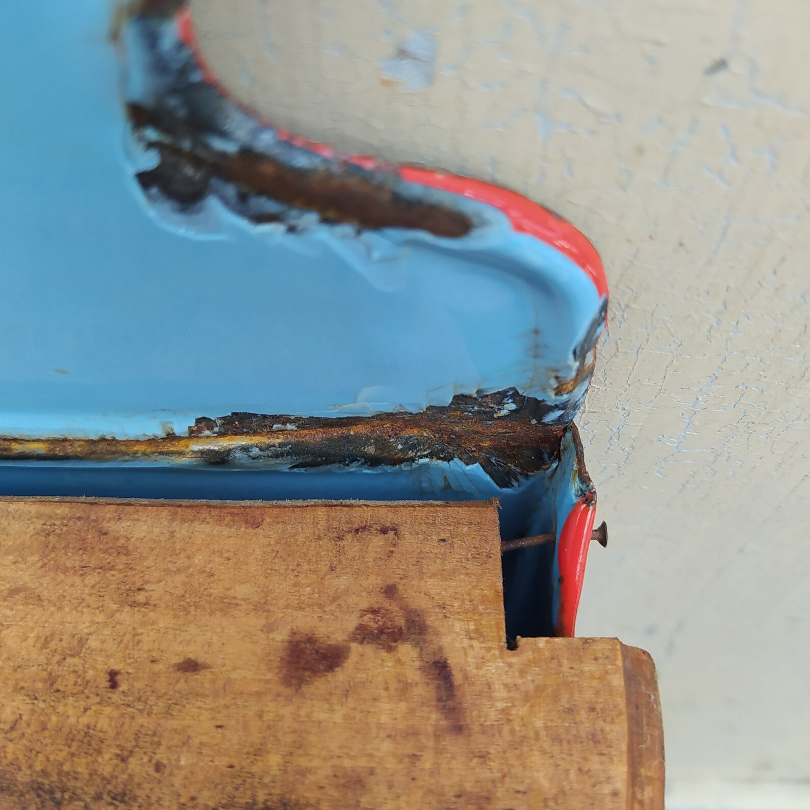 Antique French Blue Salt Cellar Blue and White Checkered lustucru Sel ...