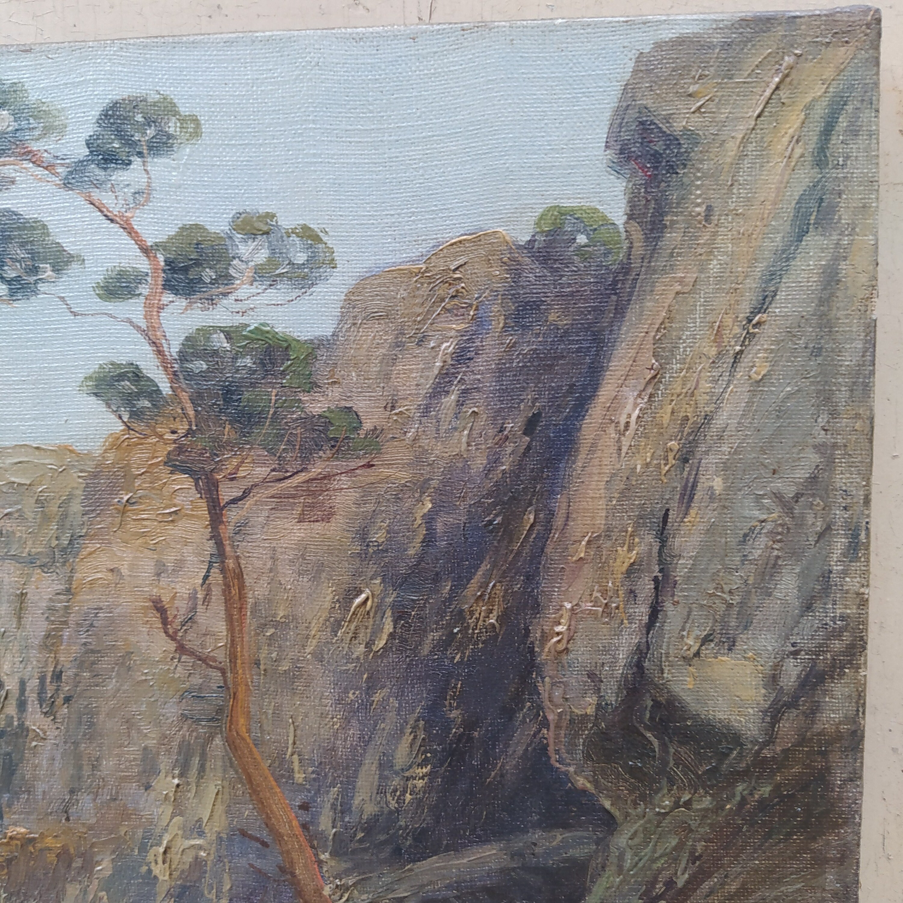 Gorgeous Antique French Oil Painting Antique Coastal Oil Painting ...